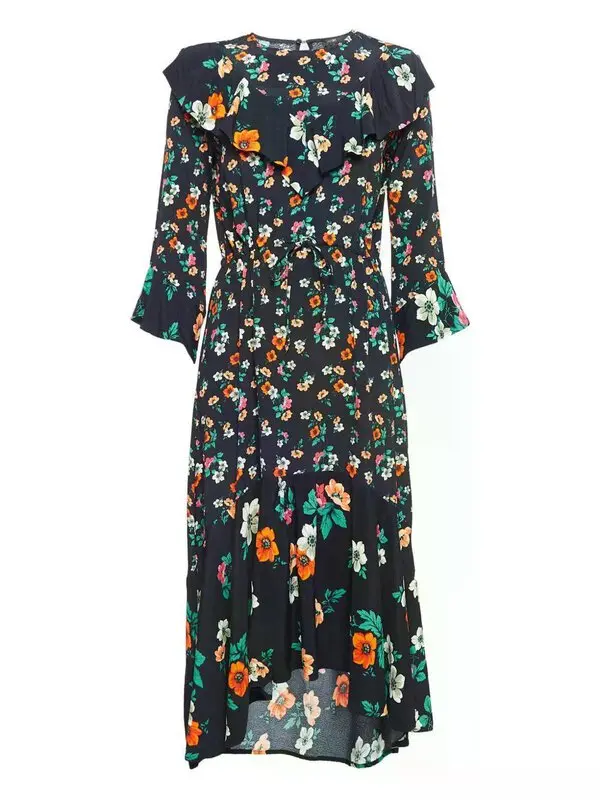 Maje Floral-print Frill Dress