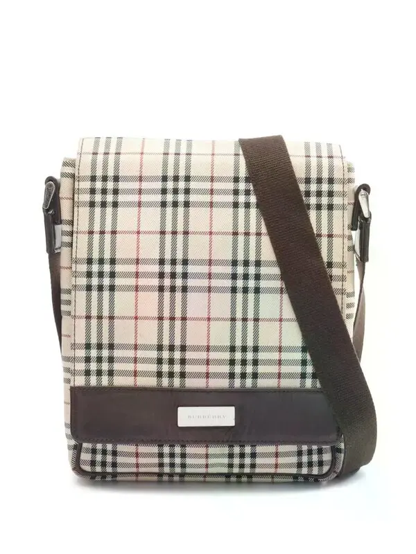 Burberry Nova Check Coated Canvas Crossbody Bag