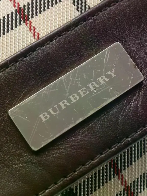 Burberry Nova Check Coated Canvas Crossbody Bag