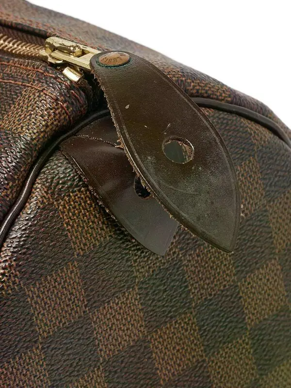 LOUIS VUITTON Damier Ebène Speedy 35 Tote Bag - Brown