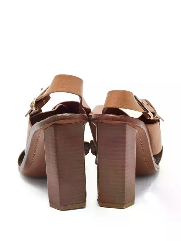 Tory Burch 100mm Cross-strap Block-heel Sandals