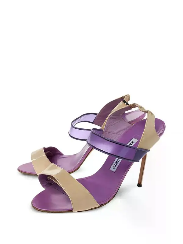 Manolo Blahnik 110mm Two-tone Sandals
