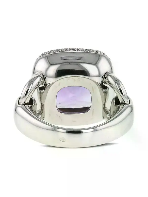 POIRAY 2010s Indrani Diamond And Amethyst White Gold Ring