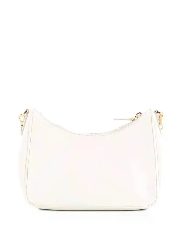 Prada Re-edition 2005 Saffiano Leather Shoulder Bag - White