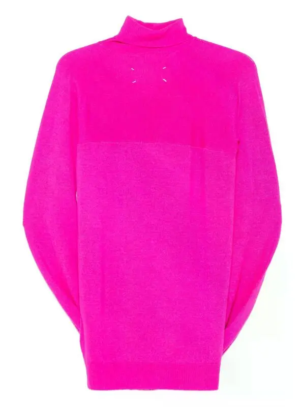 MAISON MARGIELA 1990s Turtleneck Sweater - Pink