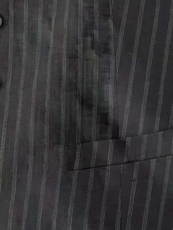 ROMEO GIGLI 1990s Pinstripe Single-breasted Waistcoat