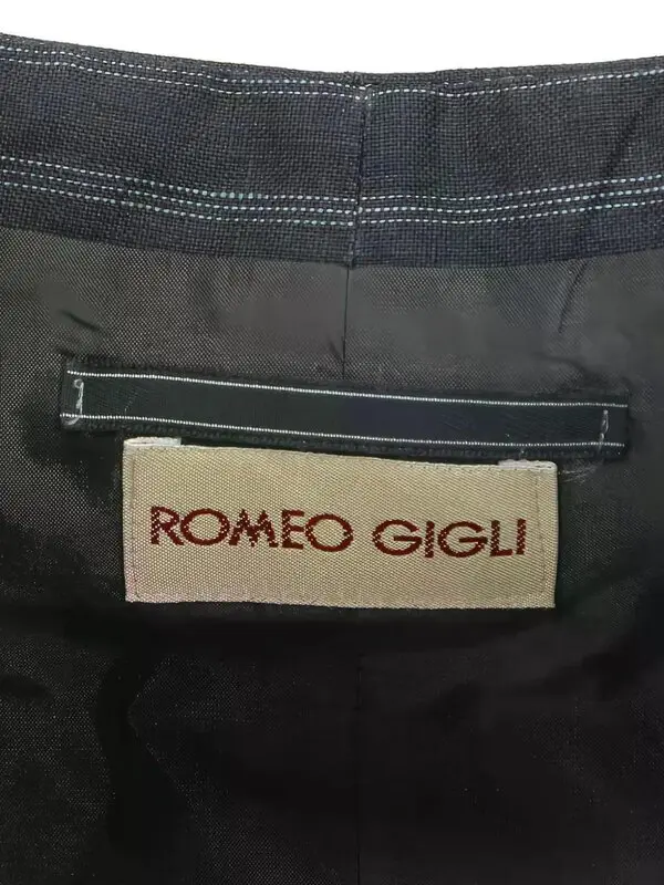 ROMEO GIGLI 1990s Pinstripe Single-breasted Waistcoat