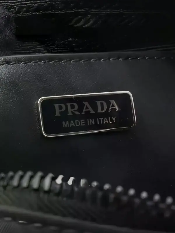 Prada Logo-plaque Shoulder Bag