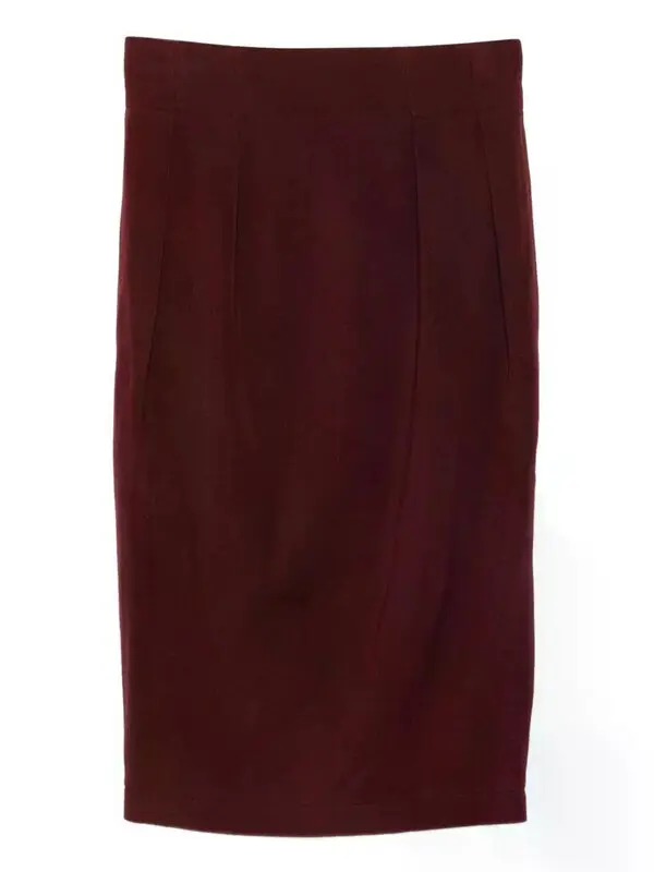 Alaïa 1980s Wool Pencil Skirt