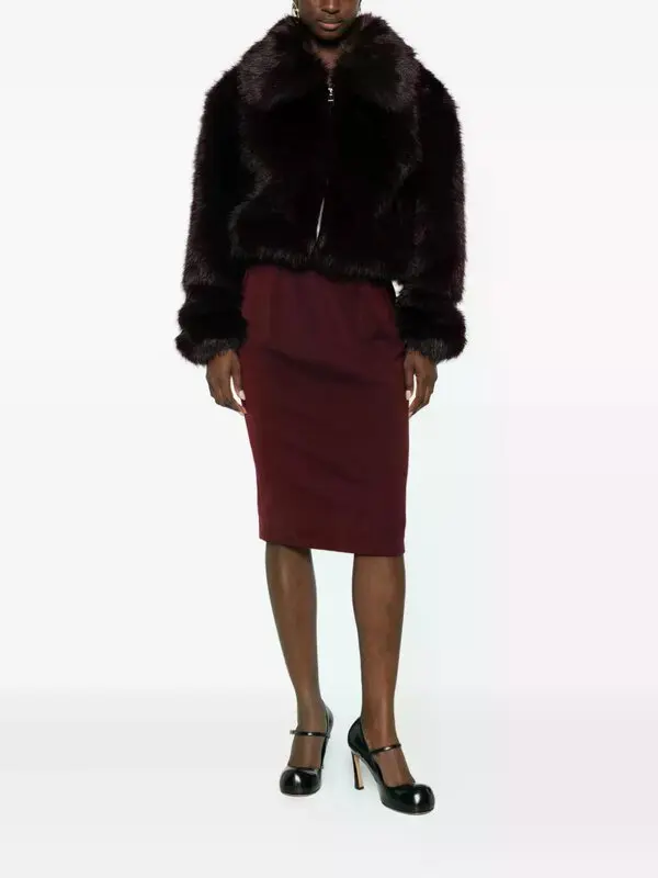 Alaïa 1980s Wool Pencil Skirt