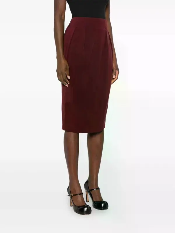 Alaïa 1980s Wool Pencil Skirt