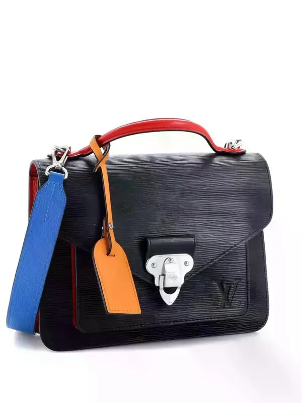 LOUIS VUITTON Neo Monceau Handbag Epi Leather Satchel - Black