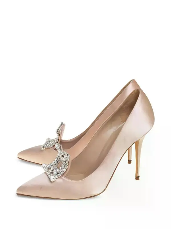 Manolo Blahnik 110mm Crystal-embellished Heeled Pumps