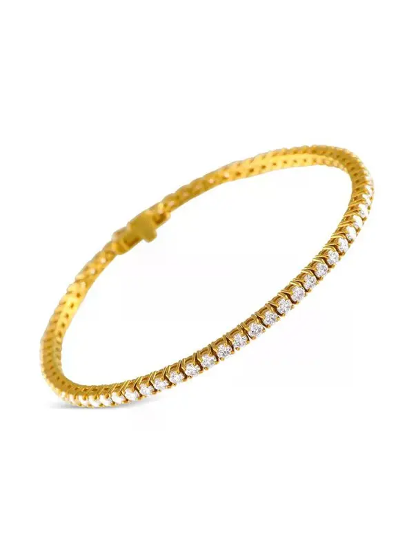 LB EXCLUSIVE 14k Yellow Tennis Diamond Bracelet - Gold
