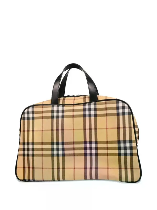 Burberry Vintage Check Pattern Duffle Bag