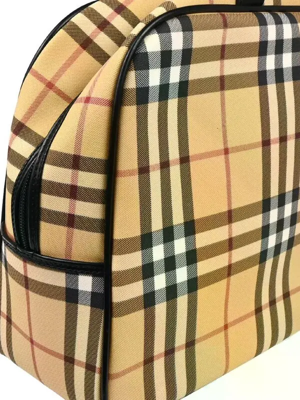 Burberry Vintage Check Pattern Duffle Bag