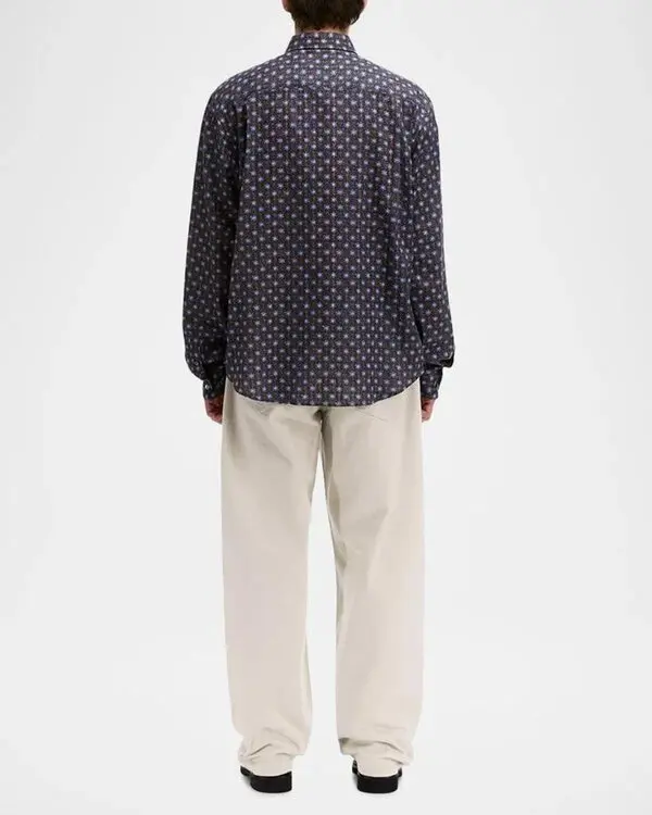 VOWELS Apos;s Floral Dobby Shirt