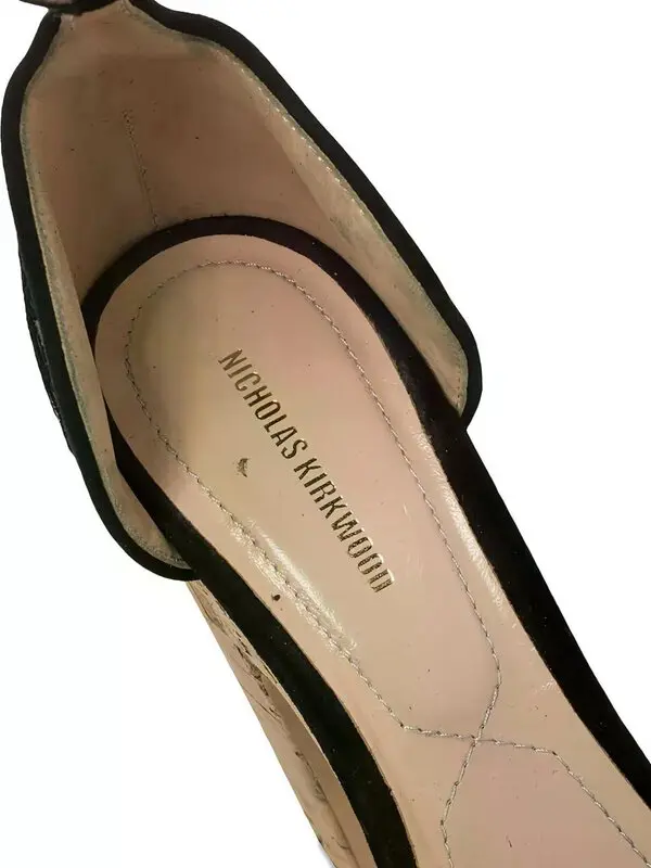 NICHOLAS KIRKWOOD 135mm Maya Lace-embellished Platform Sandals