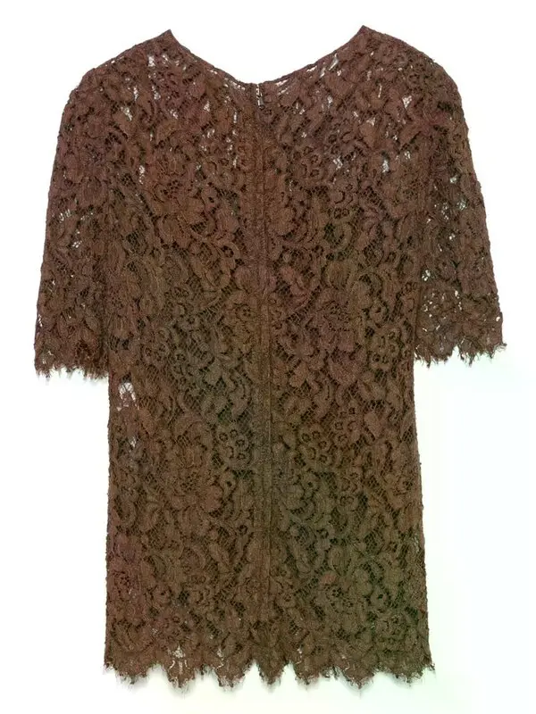 Dolce & Gabbana 2000s Floral-lace Blouse