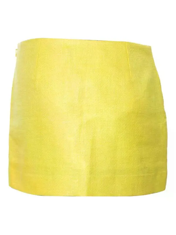Diane Von Furstenberg Vintage Raffia Pocket Skirt