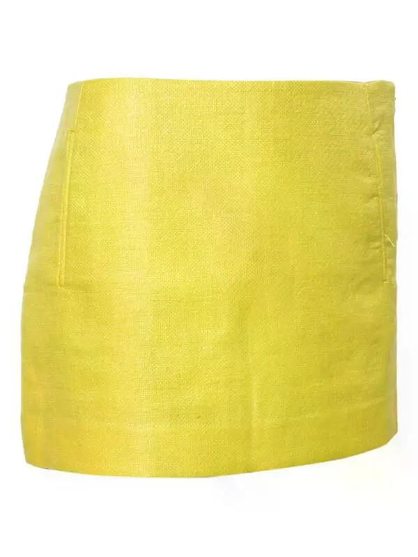 Diane Von Furstenberg Vintage Raffia Pocket Skirt