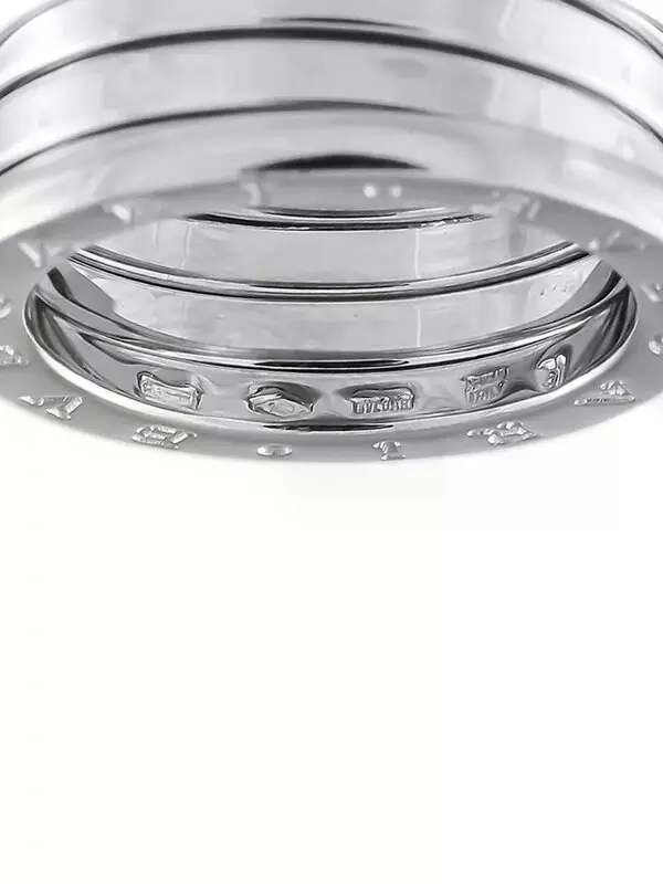 BVLGARI 18k White Gold B.zero1 Ring - Silver