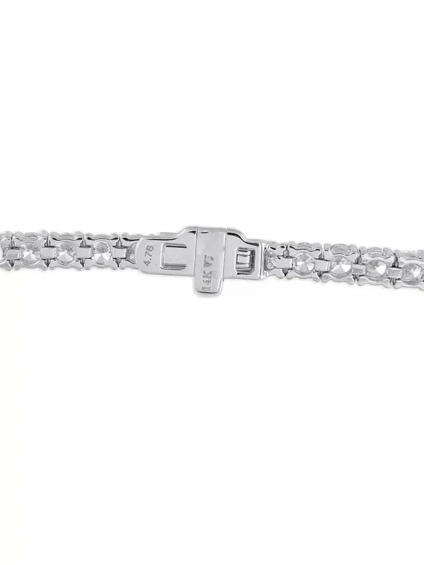 LB EXCLUSIVE 14k Gold Diamond Tennis Bracelet - White