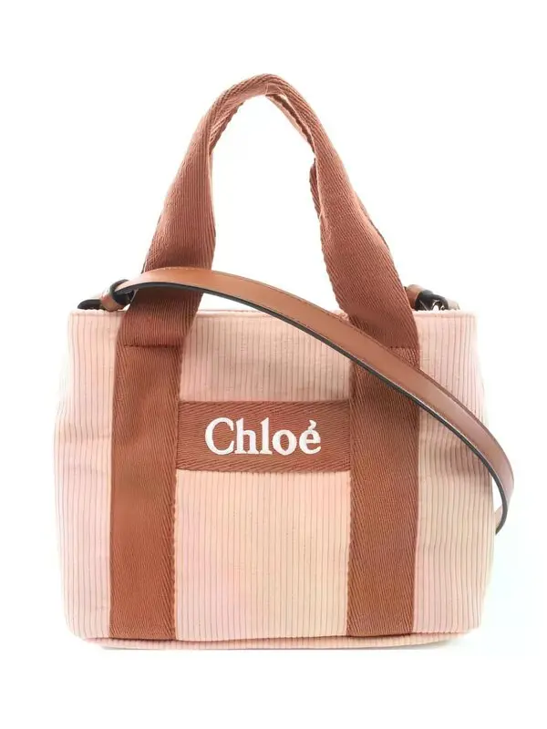 Chloé Corduroy Tote Bag - Pink