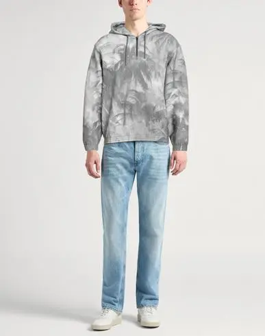 Emporio Armani Hooded Sweatshirt With Hawaiian Print