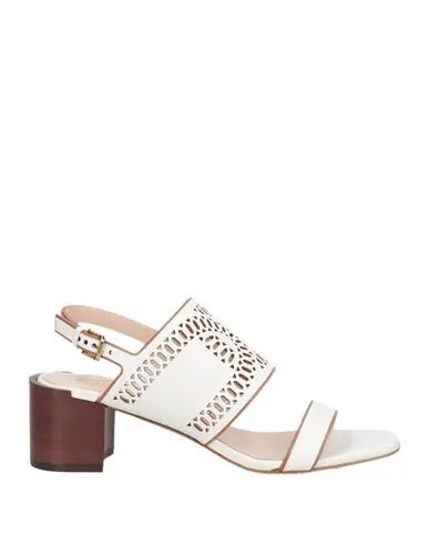 TOD'S Leather Sandals - White