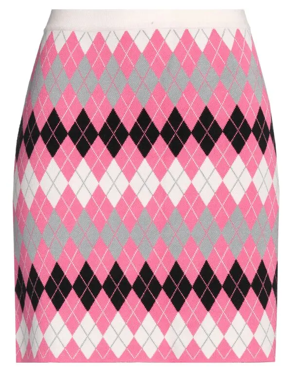 I BLUES Geometric Print Knit Mini Skirt