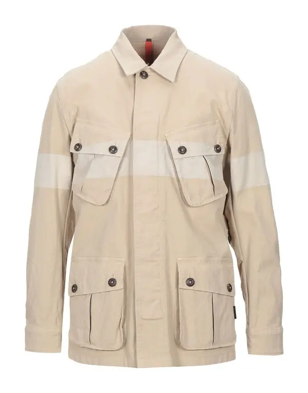 FAY ARCHIVE Cotton-elastane Safari Jacket - Beige