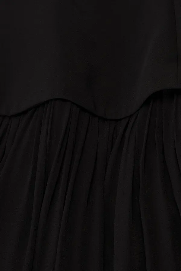 EAVES Pardes Pleated Dress