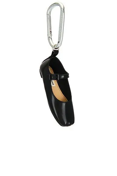 Sandy Liang Mary Jane Pointe Bag Charm - Black