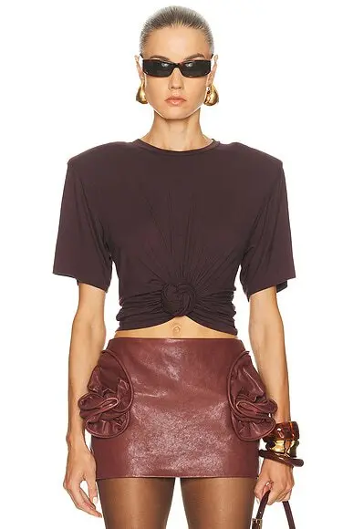 Magda Butrym Knot Front T-shirt
