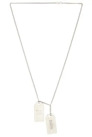 MISBHV Forever Dog Tag Necklace - Silver