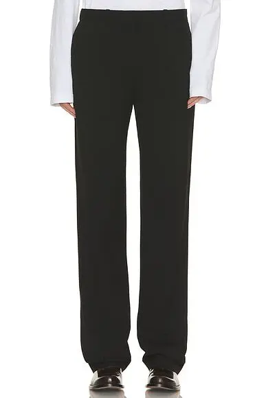 THE ROW Hiram Pleated Wool Trousers - Black