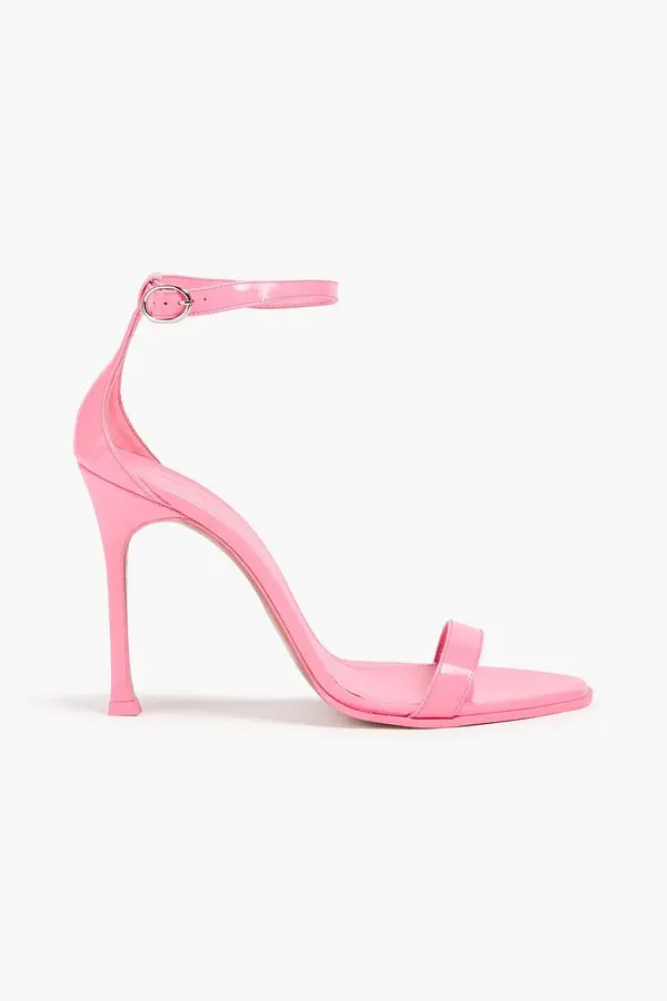Amina Muaddi Kim Patent-leather Sandals