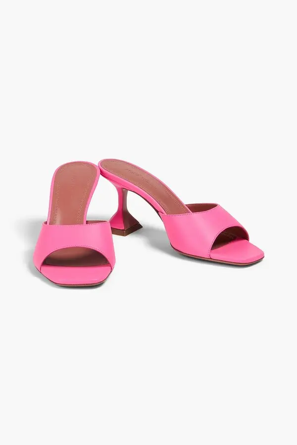 Amina Muaddi Lupita Leather Mules