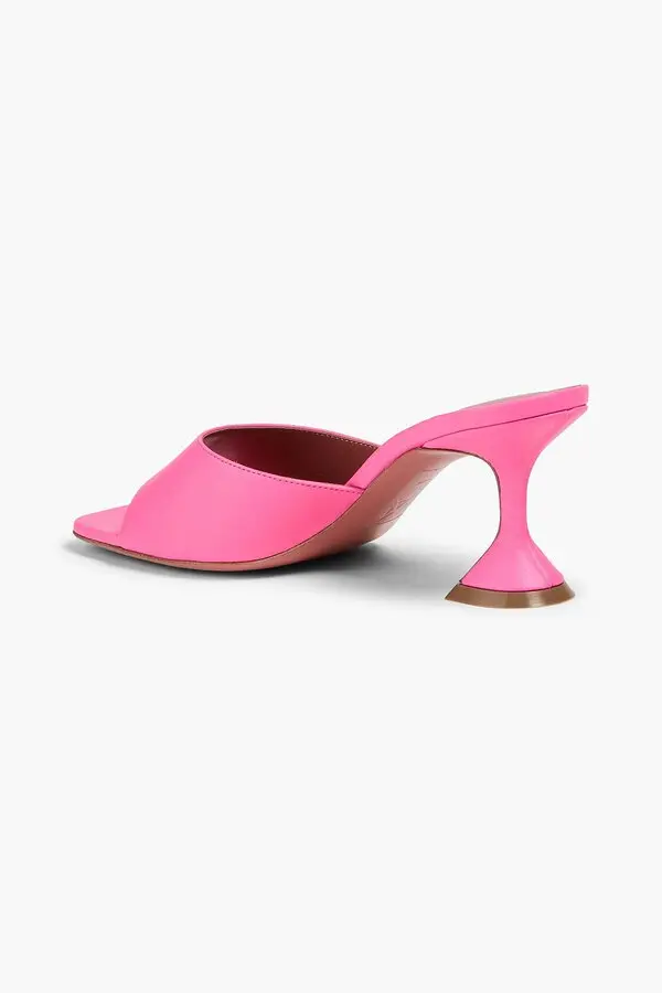 Amina Muaddi Lupita Leather Mules