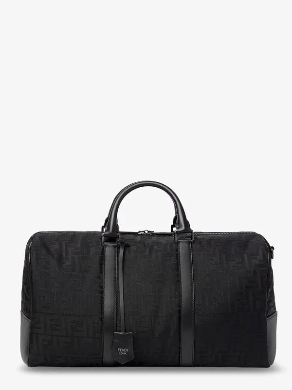 Fendi Soft Travel Padded Nylon Travel Bag - Black