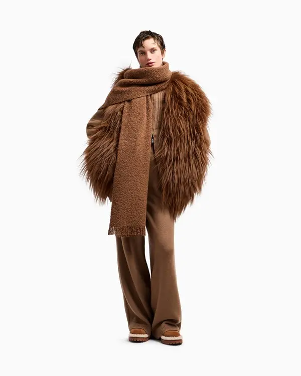 Giorgio Armani Neve Wide Trousers - Camel
