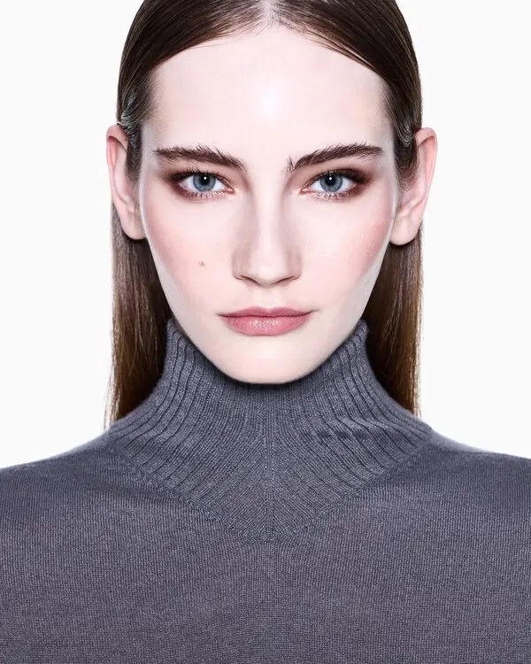 Giorgio Armani Neve Cashmere Mock-neck Jumper - Grey