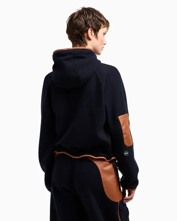 Giorgio Armani Neve Cashmere Fleece Hooded Sweatshirt