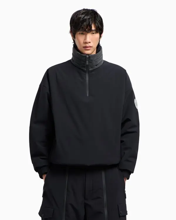 Giorgio Armani Neve Technical Fabric Pull-on Jacket