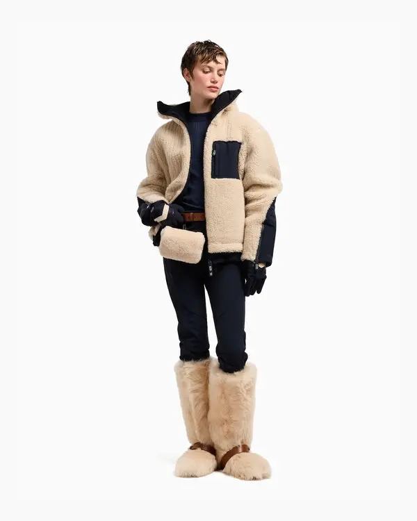 Giorgio Armani Neve Cashmere And Silk Hooded Pea Coat