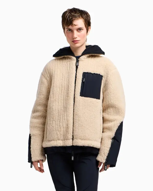Giorgio Armani Neve Cashmere And Silk Hooded Pea Coat
