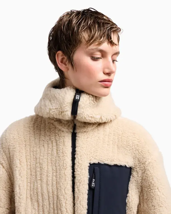 Giorgio Armani Neve Cashmere And Silk Hooded Pea Coat