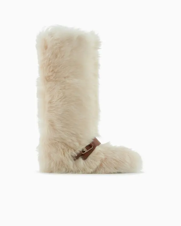 Giorgio Armani Neve Sheepskin Après-ski Boots