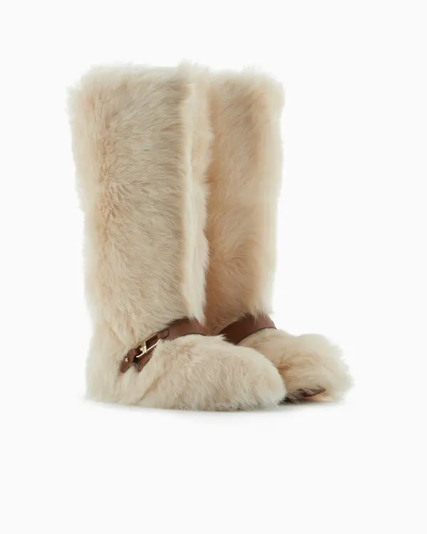 Giorgio Armani Neve Sheepskin Après-ski Boots